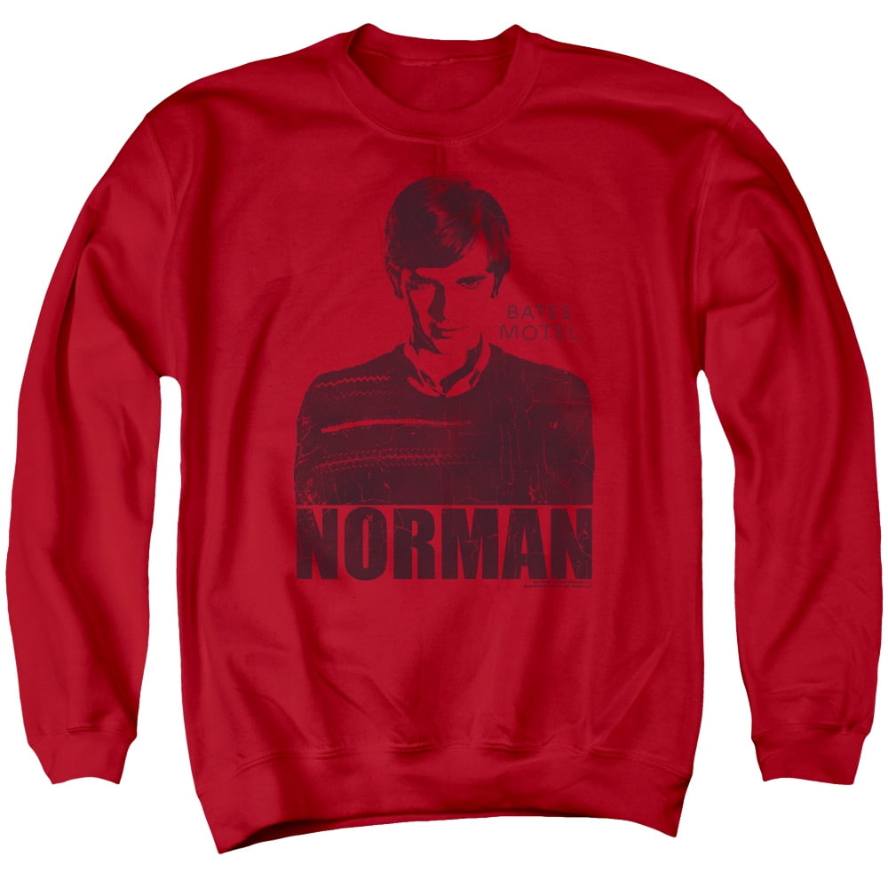 BATES MOTEL/NORMAN - ADULT CREWNECK SWEATSHIRT - RED - XL - Walmart.com