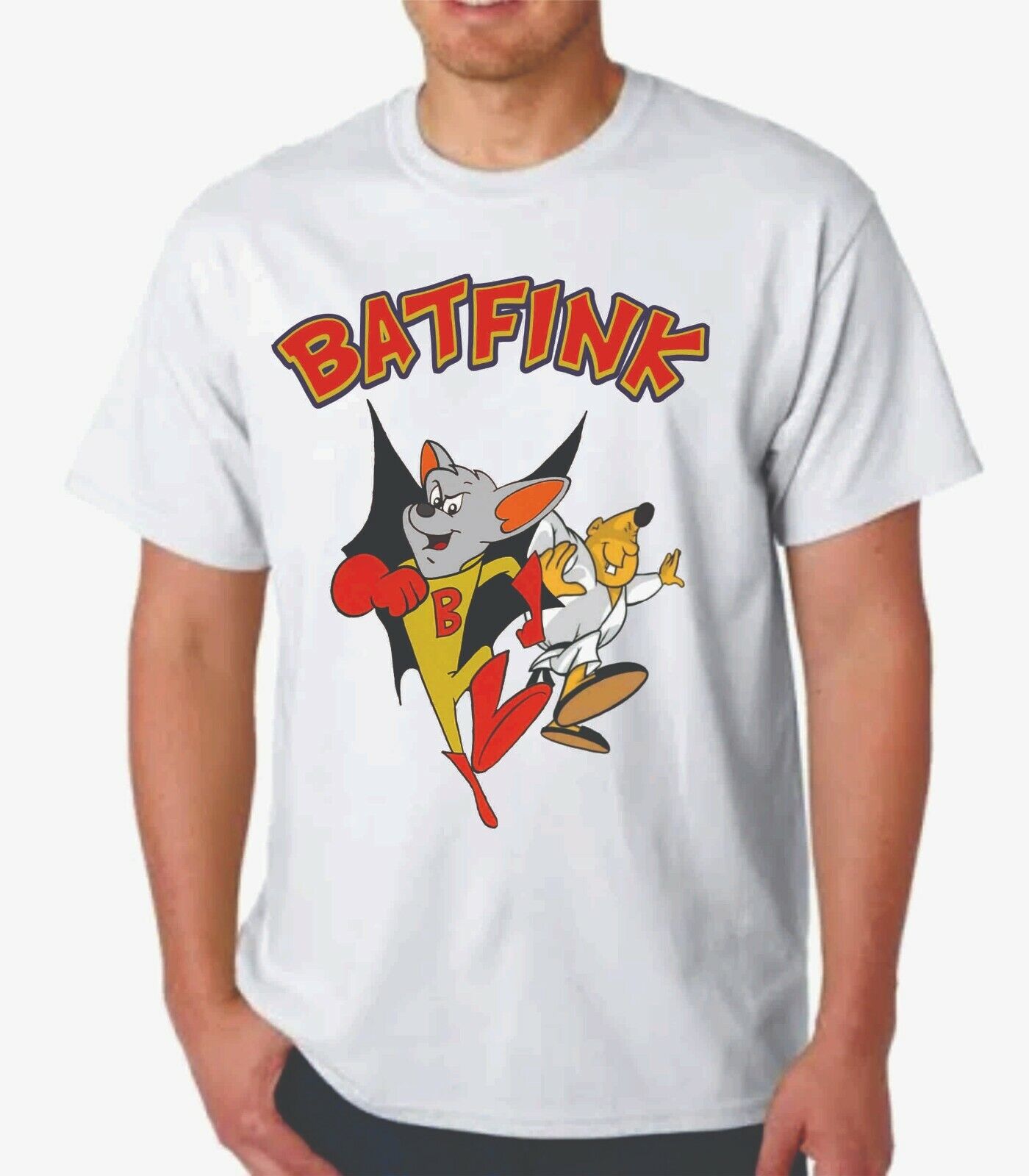 BATFINK SATURDAY MORNING CARTOON T-SHIRT CEREAL FANS BAT FINK KARATE ...