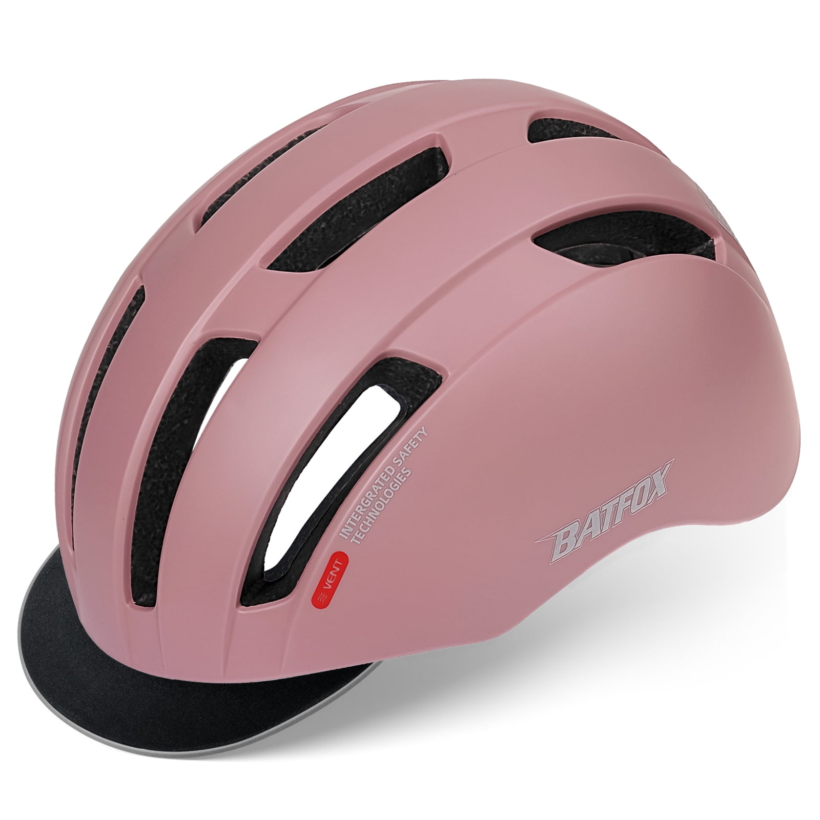 BATFOX Commute Bike Helmet Urban Scooter Helmet Anti-Scratch with Tail ...