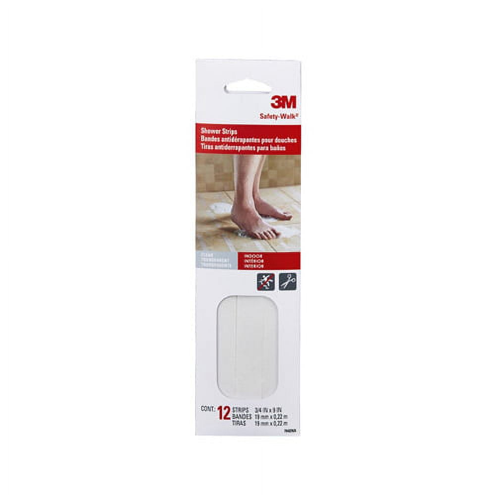 3M 7642NA CLR Bath & Shower Safety-Walk™ Treads - Walmart.com