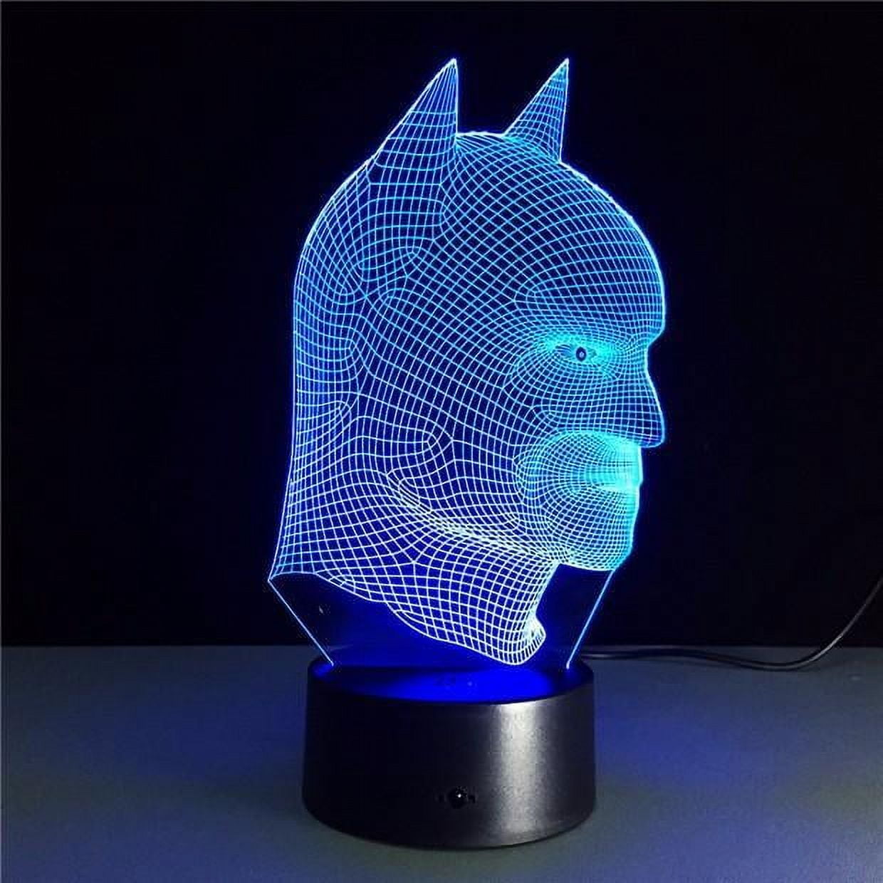 BATMAN USB 3D Touch Control Desk Lamps 7 Color Changing Table Lighting ...