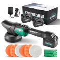 BATOCA S2 Cordless Random Orbital Polisher Buffer, 2Pcs Batteries, LCD ...