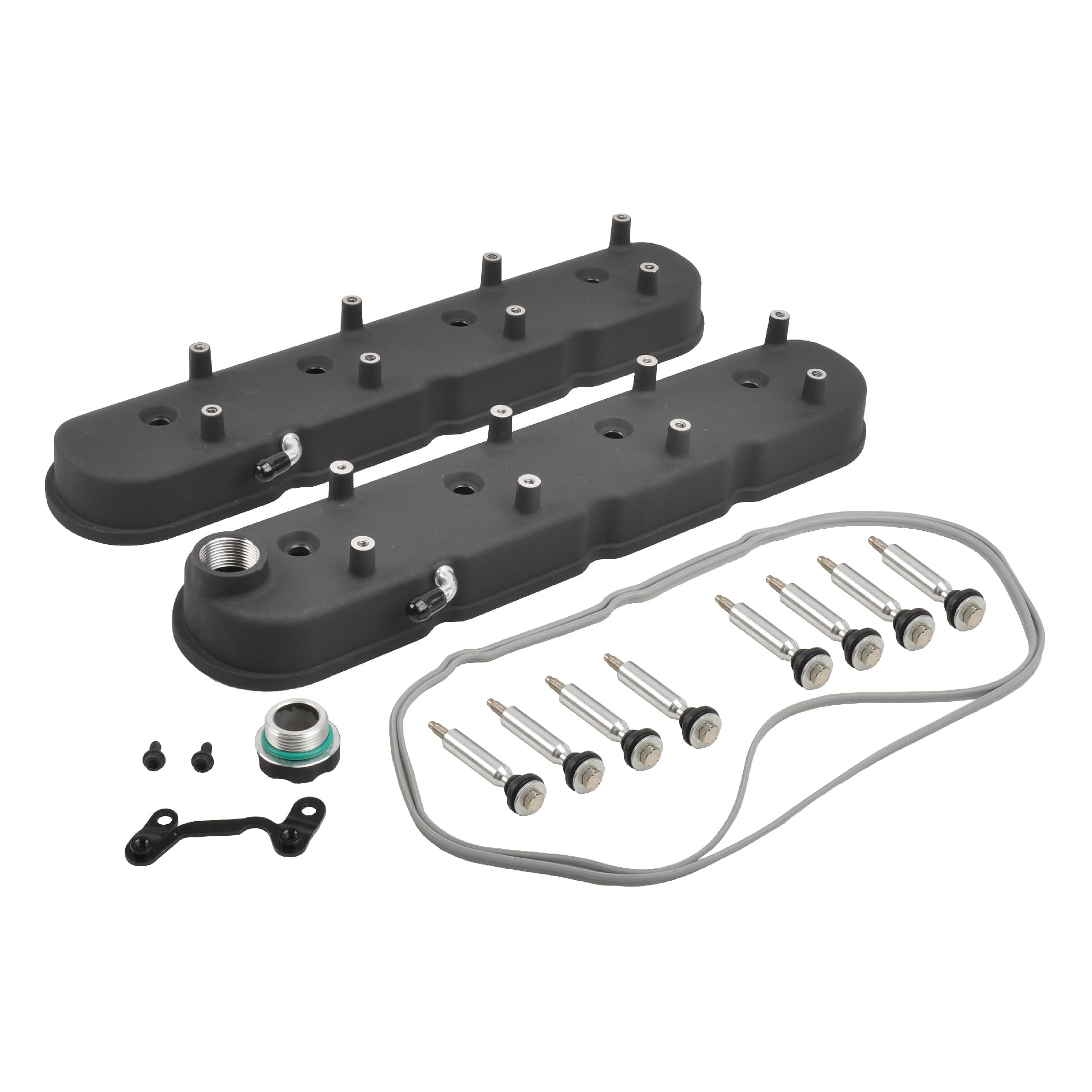 BATONECO Engine Valve Cover Kit for Engine LS1 LS2 LS3 LS6 LS7 Black ...