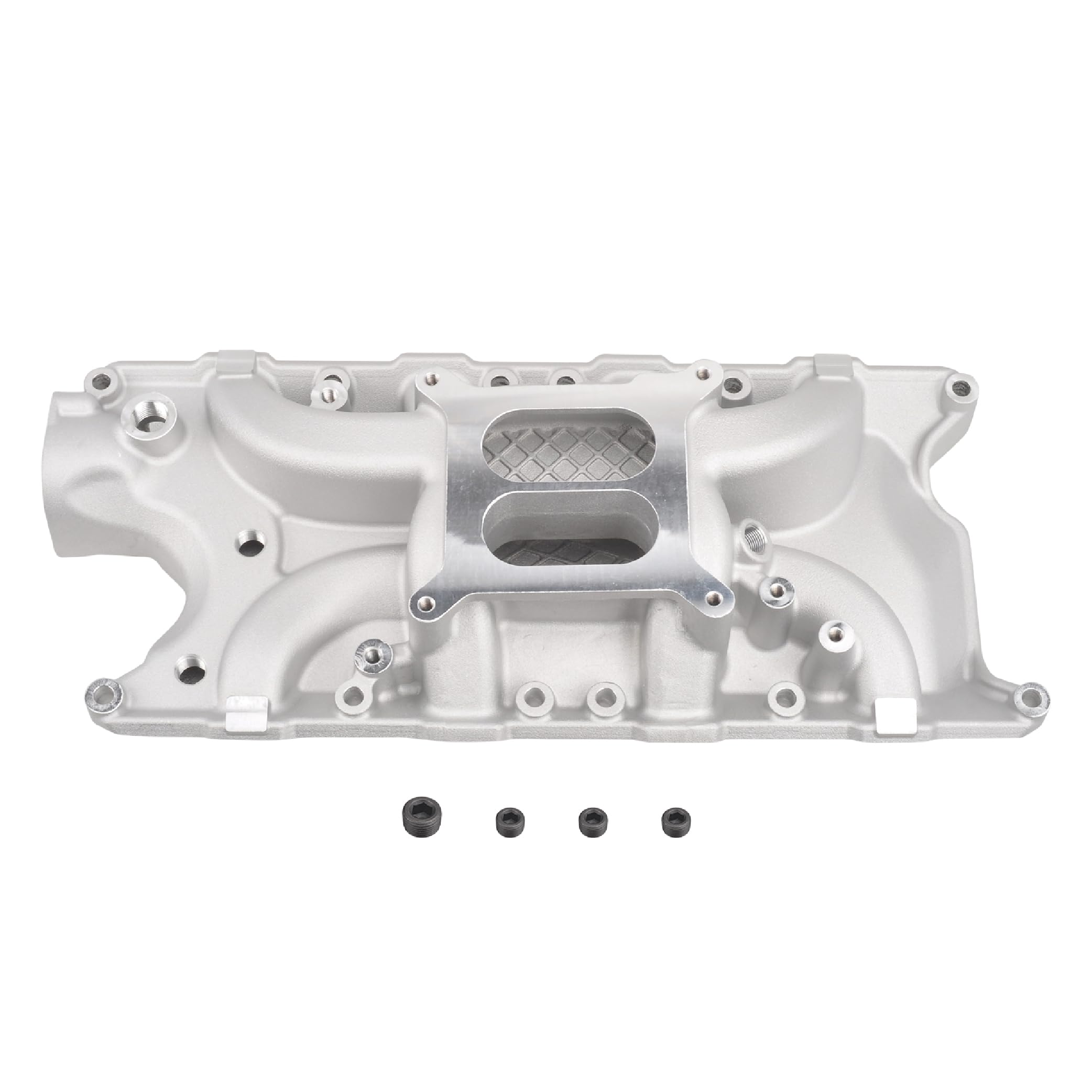 Edelbrock 3706 Performer Series Intake Manifold; Satin Finish; Idle ...