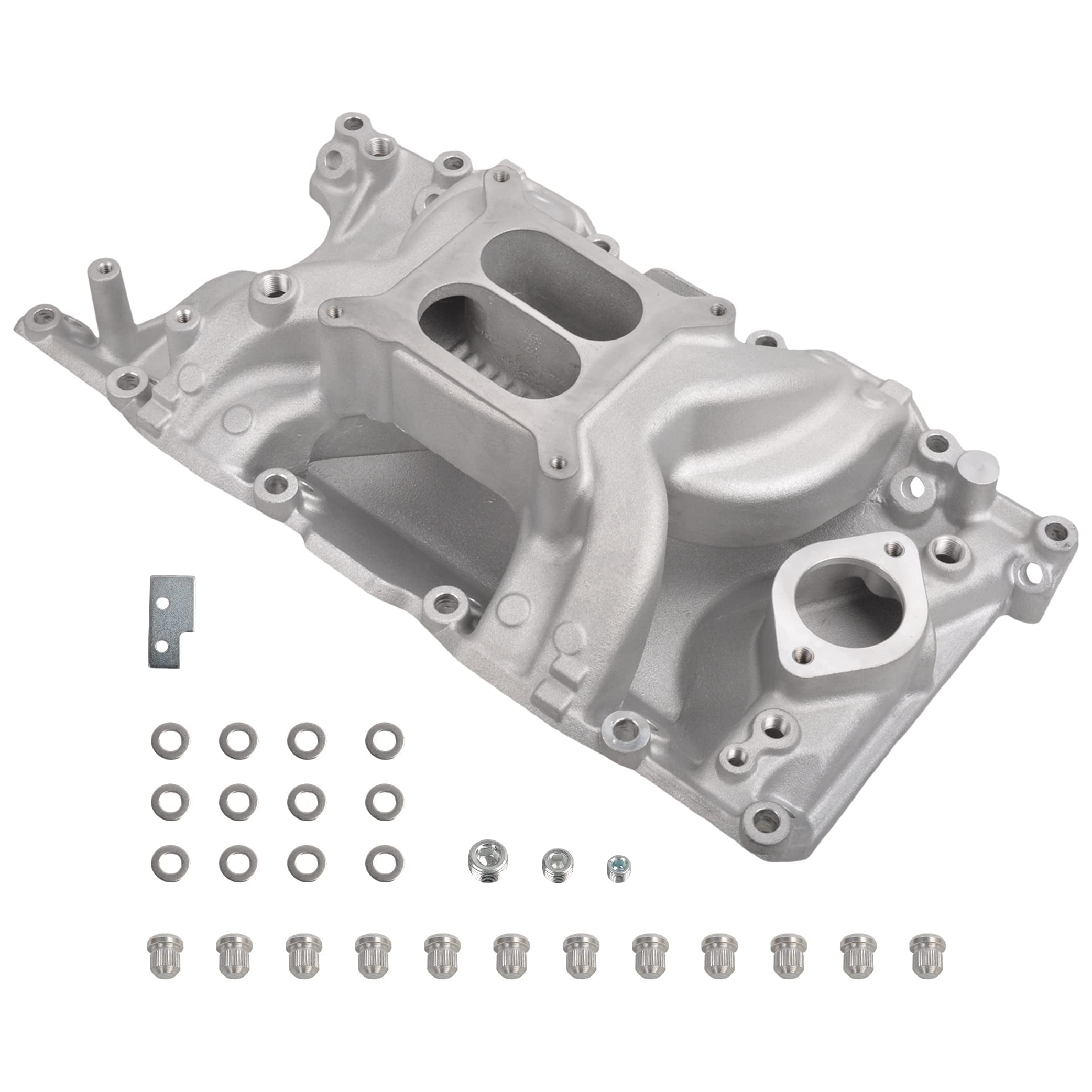 BATONECO Small Block Dual Plane Intake Manifold Compatible with 1967 ...