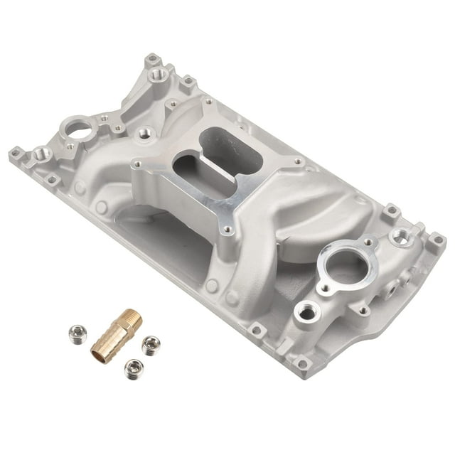 BATONECO Small Block Dual Plane Intake Manifold Compatible with Chevy ...