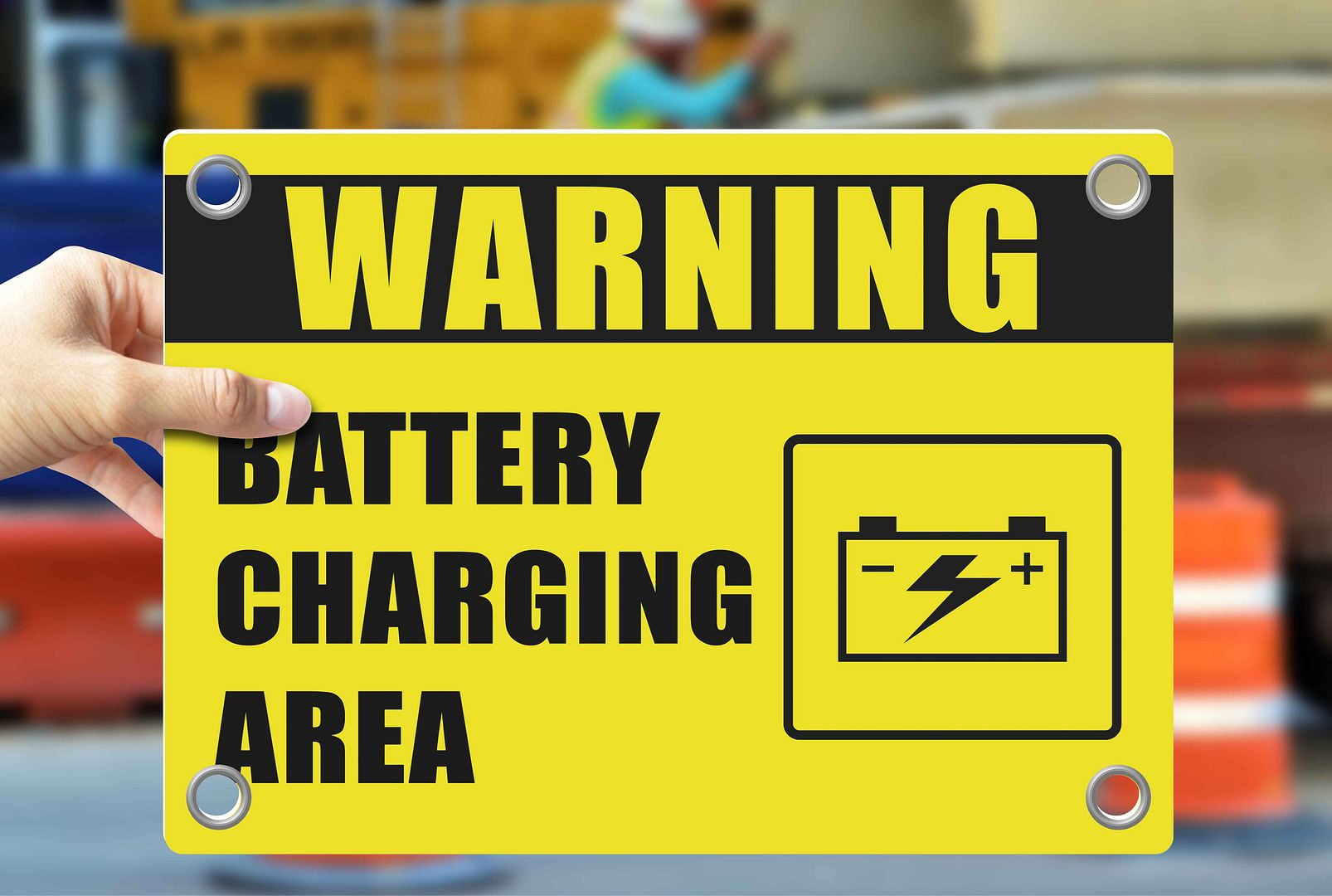 BATTERY CHARGING AREA | Warning Notice Caution Danger 3mm PVC Sign ...