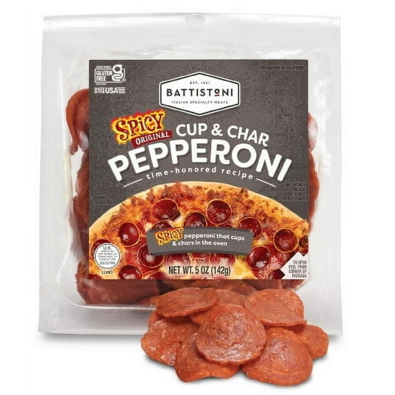 BATTISTONI CUP AND CHAR PEPPERONI 5OZ - Walmart.com
