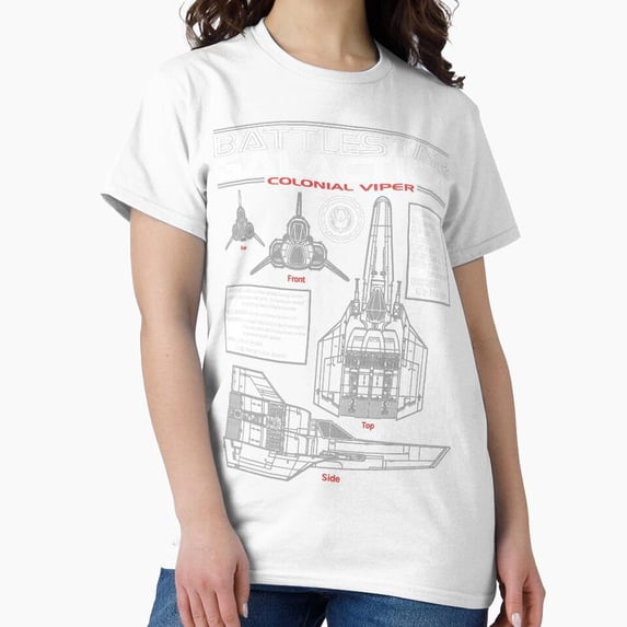 BATTLESTAR GALACTICA COLONIAL VIPER Classic Vintage Retro Movie Tribute ...
