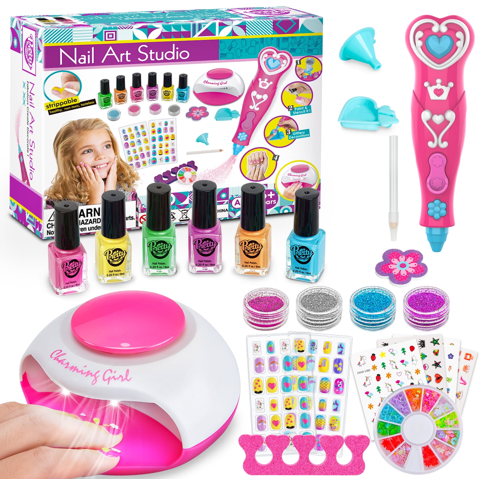 BATTOP Kids Nail Art Kit for Girls - Walmart.com