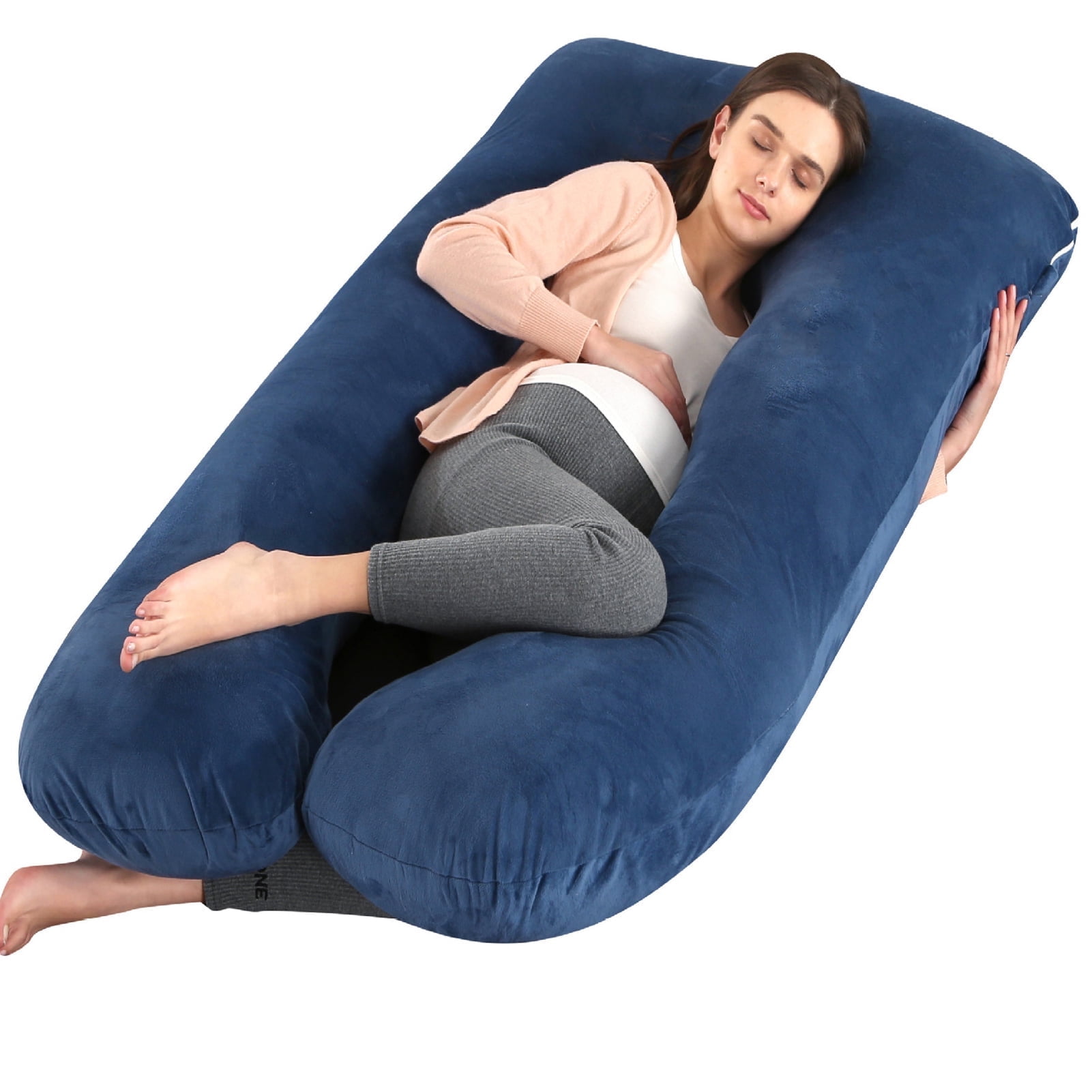 BATTOP Pregnancy Pillow,U-Shape Full Body Pillow for Pregnancy Women ...