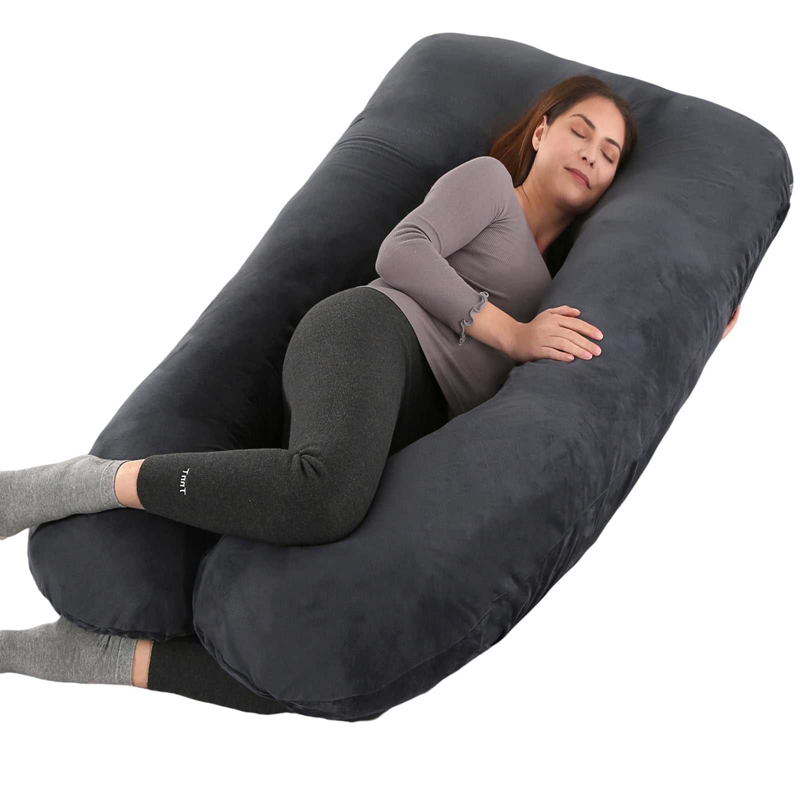 BATTOP Pregnancy Pillows for Sleeping,U-Shape Full Body Pillow for ...