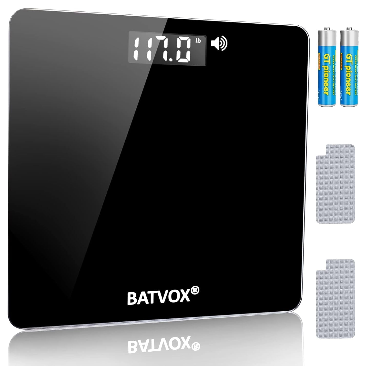 Batvox Wide Talking Scales For Body Weight Accurate Digital Talking Bathroom Body Scale,large