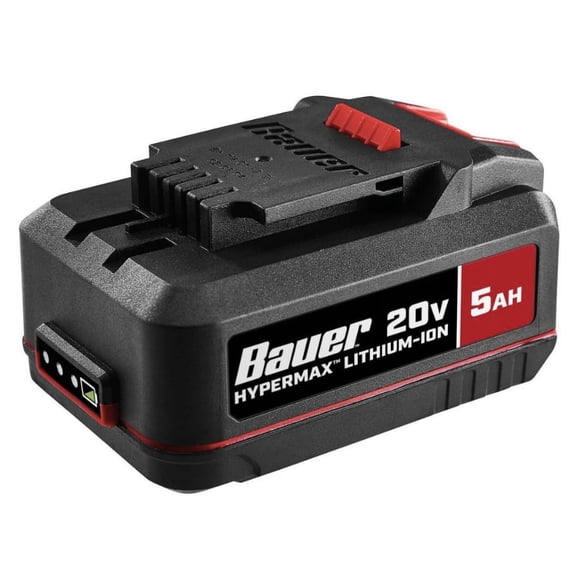 Bauer 20V, 5Ah High-Capacity Lithium-Ion Battery with 3X Runtime, Fast ...