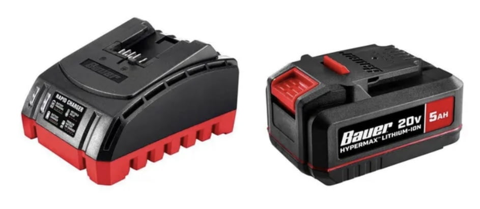 BAUER 20V 5 Ah Lithium-Ion Battery and Charger Starter Kit - Walmart.com