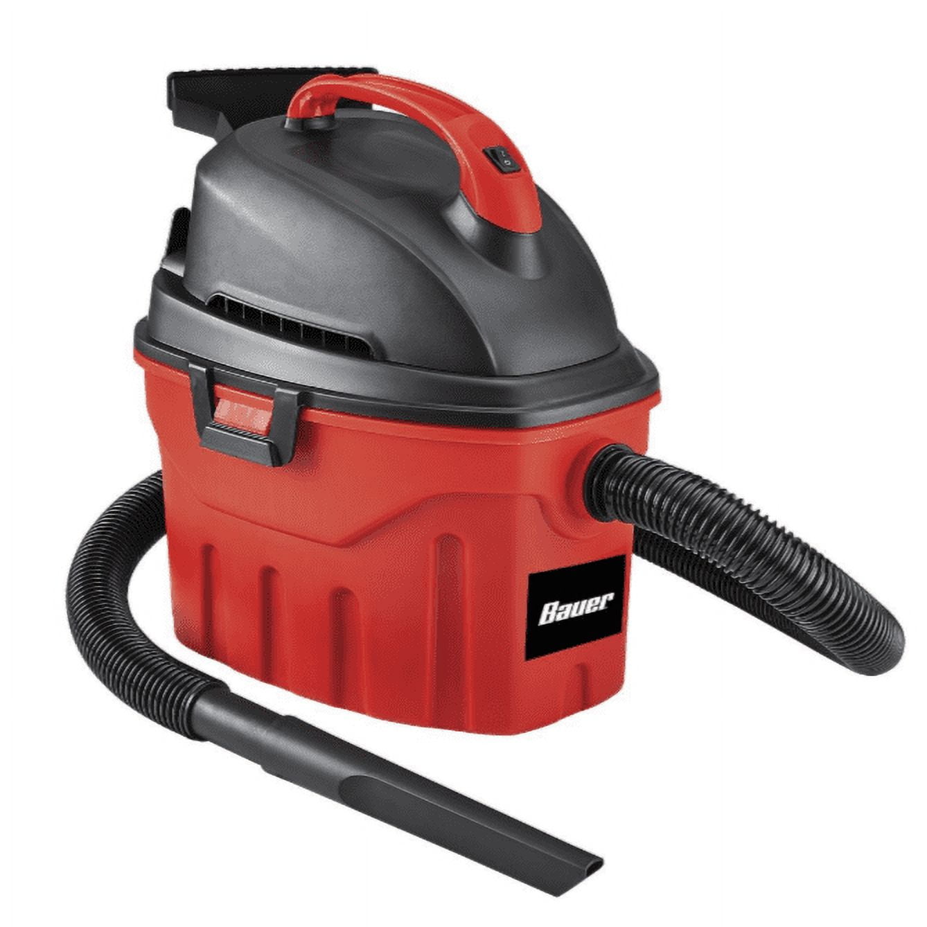 BAUER 3 Gallon 3 Peak HP Wet / Dry Portable Stainless Poly Shop Home ...