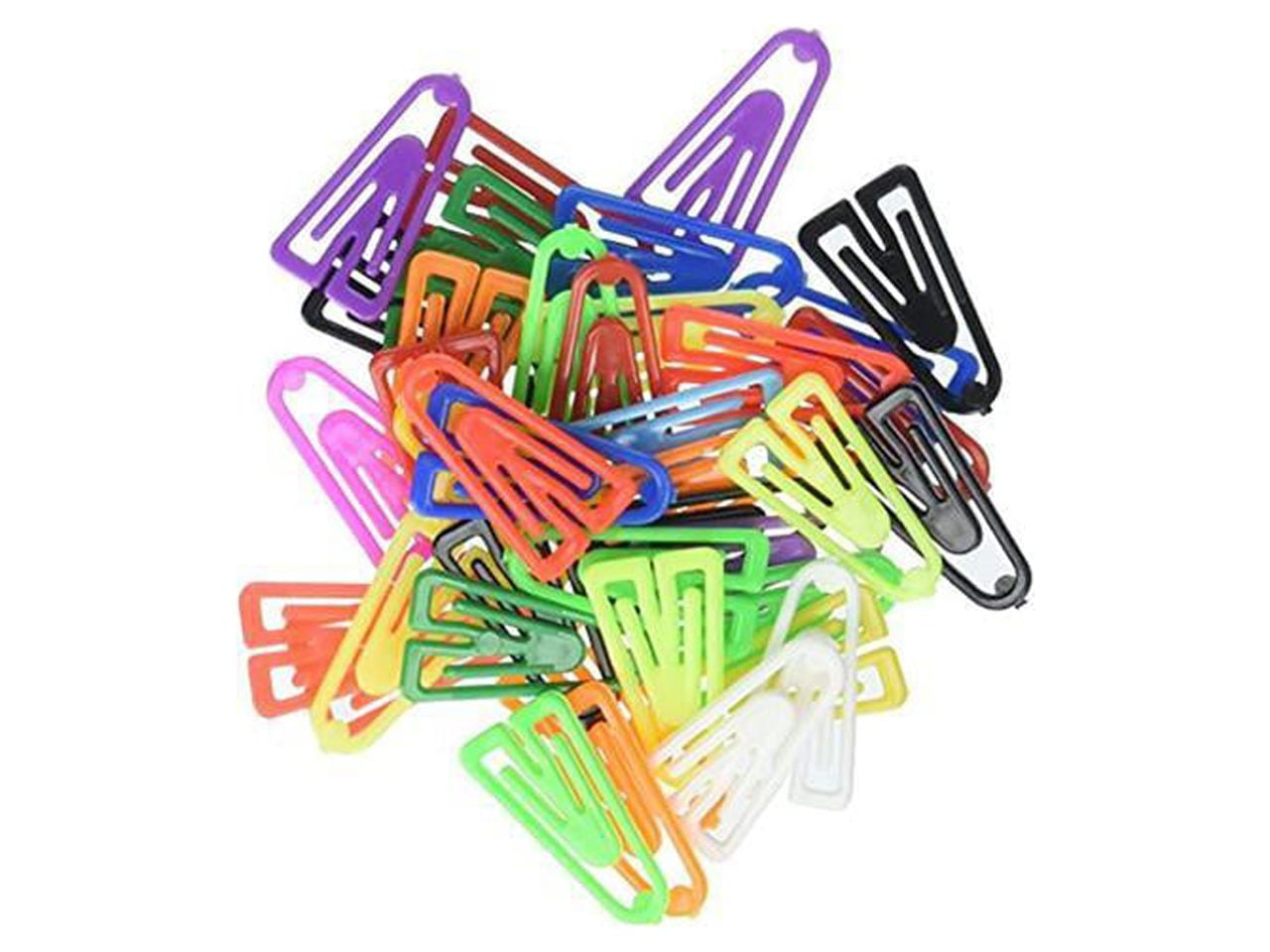 Baumgartens Assorted Colors Plastiklips, Plastic Paperclips - Walmart.com