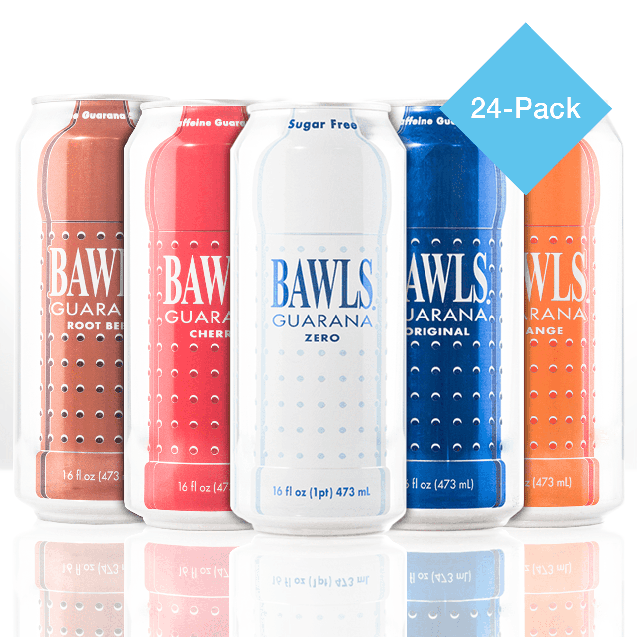 BAWLS Guarana Variety 16oz 24 pack - Walmart.com