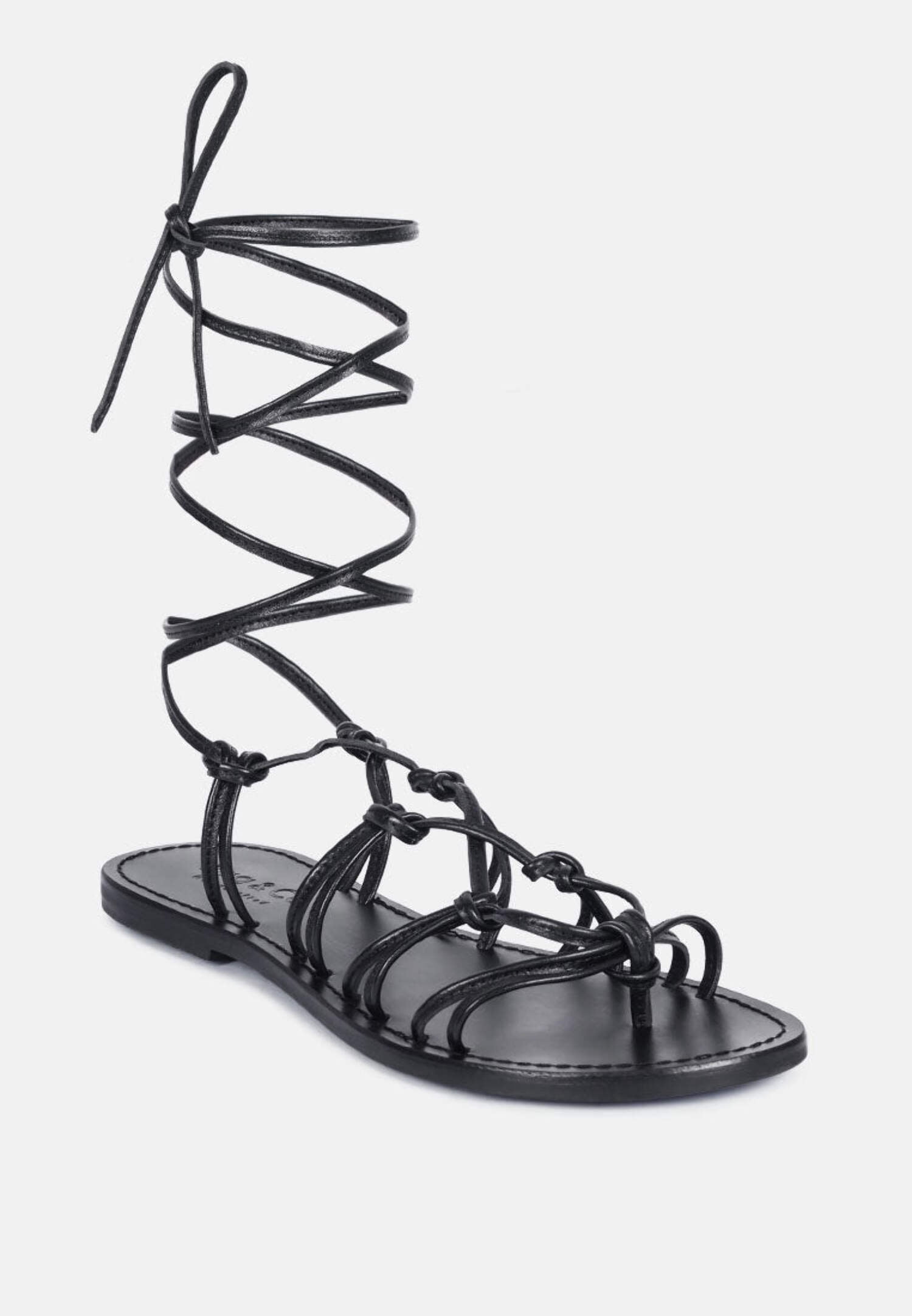 Baxea Handcrafted Tie Up String Flats - Walmart.com
