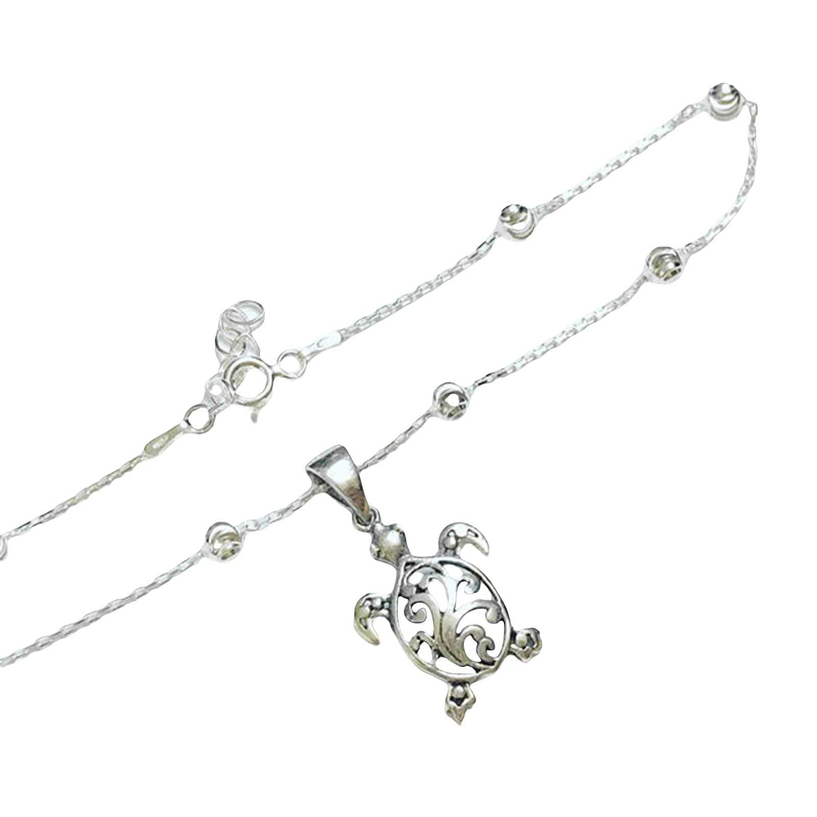 BAYAIXZ Clearance Women's Creative Beach Anklet, Turtle/Daisy/Bell 925 ...