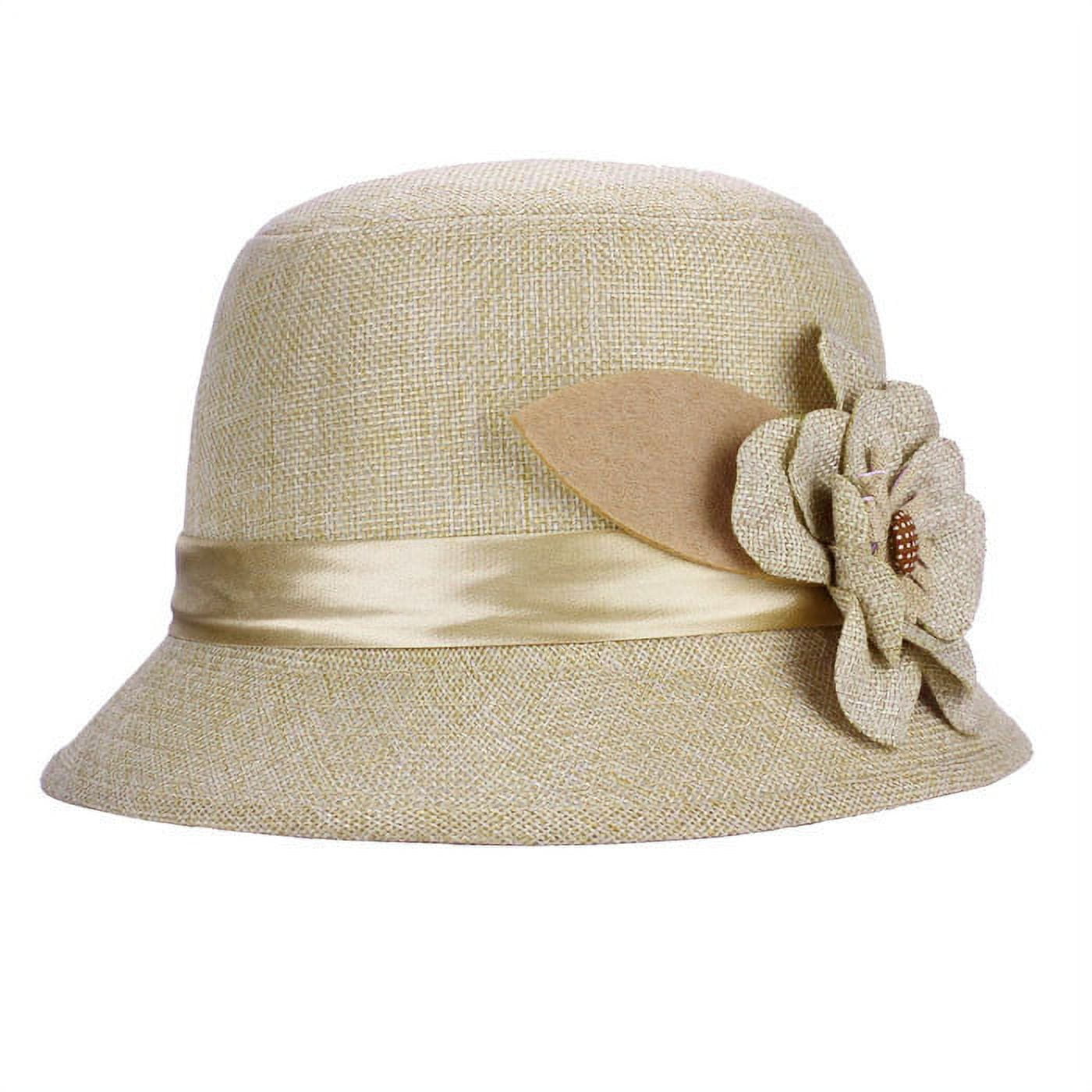 BAYAIXZ Vintage Felt Cloche Hat Billycock Fashion Bowler Women Flower ...