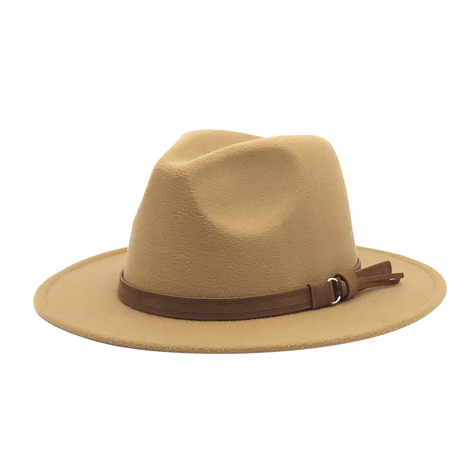 BAYAIXZ Vintage Wide Brim Fedoras Hat Women Classic Felt Fedora Wide ...