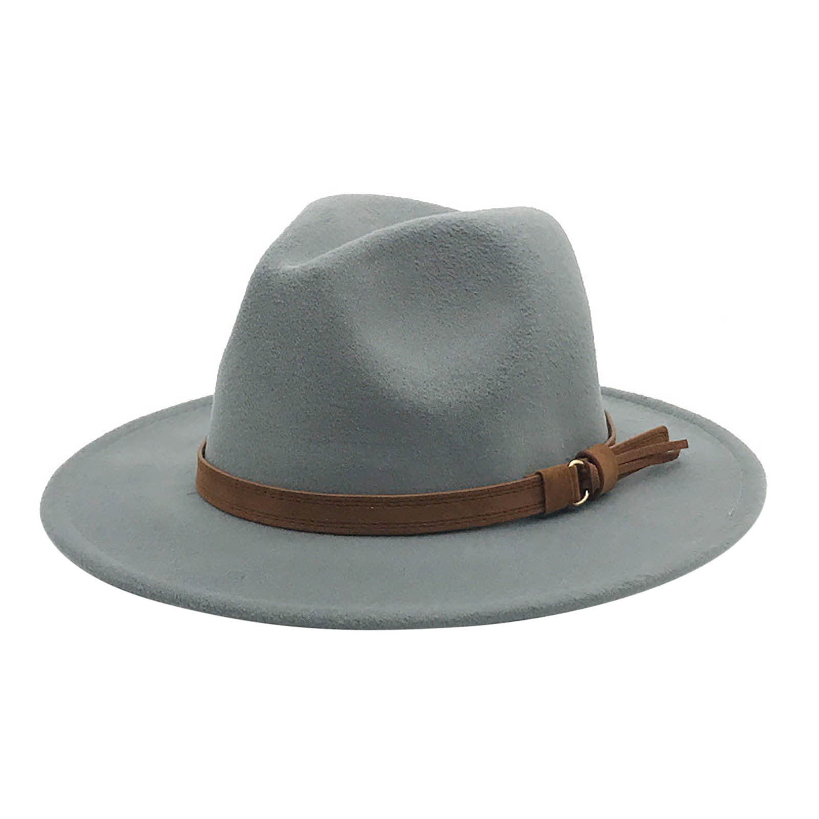 BAYAIXZ Vintage Wide Brim Fedoras Hat Women Classic Felt Fedora Wide ...