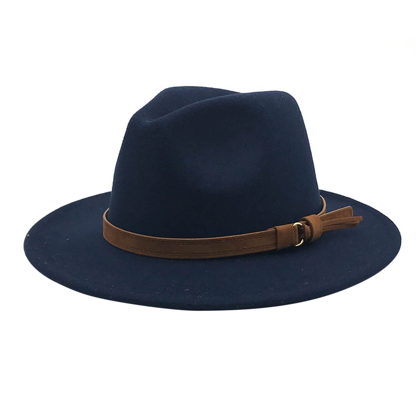 BAYAIXZ Vintage Wide Brim Fedoras Hat Women Classic Felt Fedora Wide ...