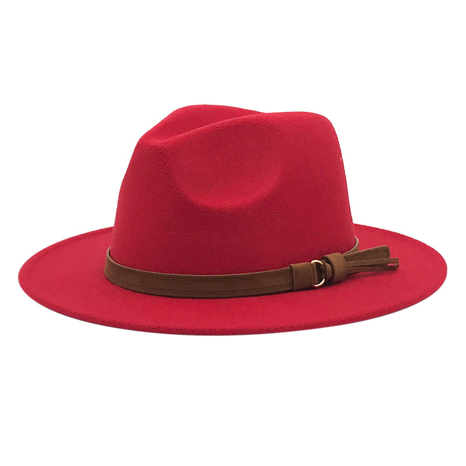 BAYAIXZ Vintage Wide Brim Fedoras Hat Women Classic Felt Fedora Wide ...