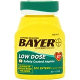 Bayer Low Dose 81mg Daily Aspirin Regimen Enteric Coated 300 Tablets ...