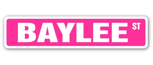 BAYLEE Street Sign Childrens Name Room Sign | Indoor/Outdoor | 36" Wide ...