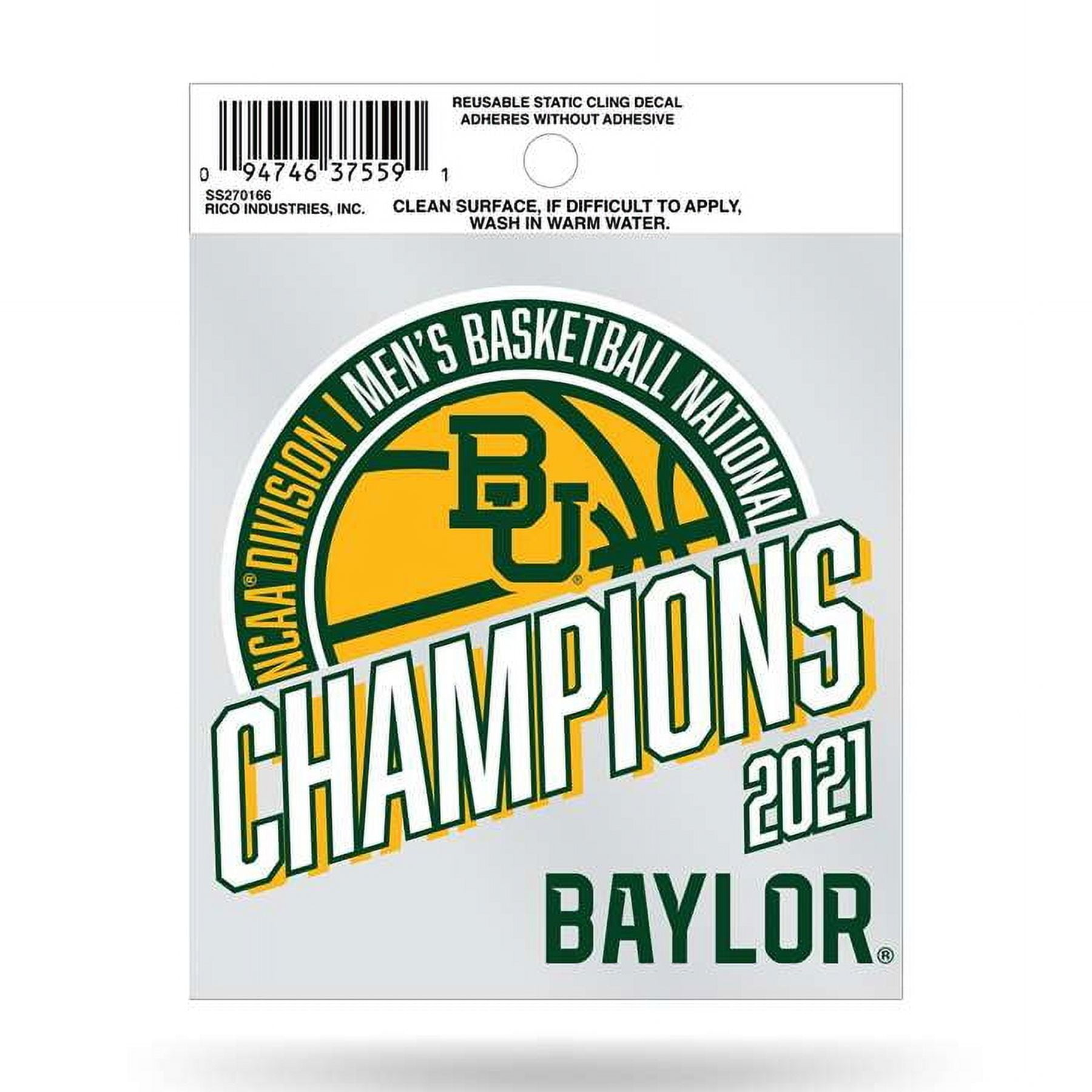 BAYLOR 2021 BBALL CHAMP SMALL STATIC - Walmart.com