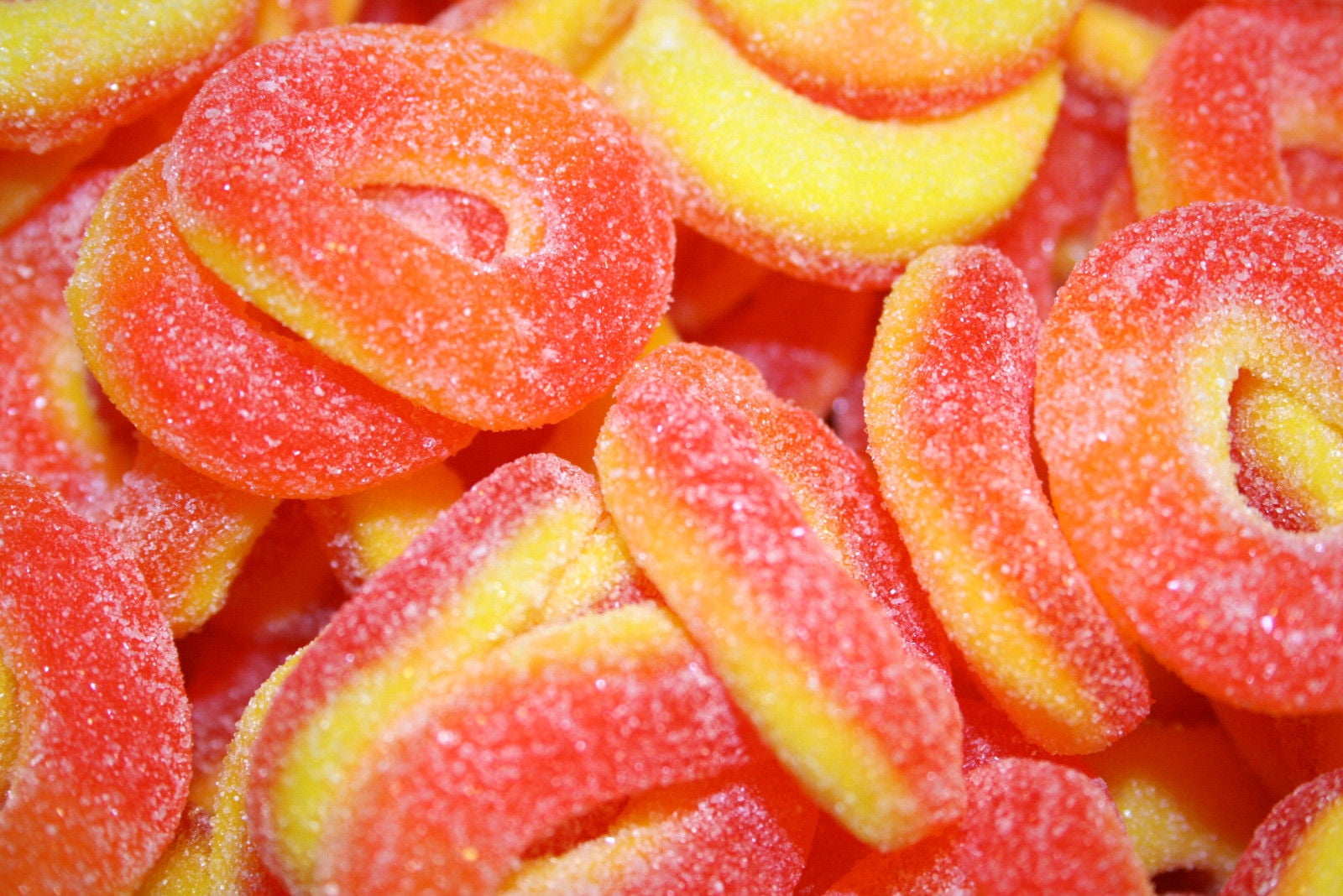 BAYSIDE CANDY GUMMY PEACH RINGS/PEACHE O'S, 5LBS - Walmart.com