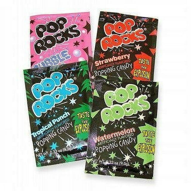 Bayside Candy Pop Rocks Assorted Pack, Carbonated Candy, Pack of 6 ...