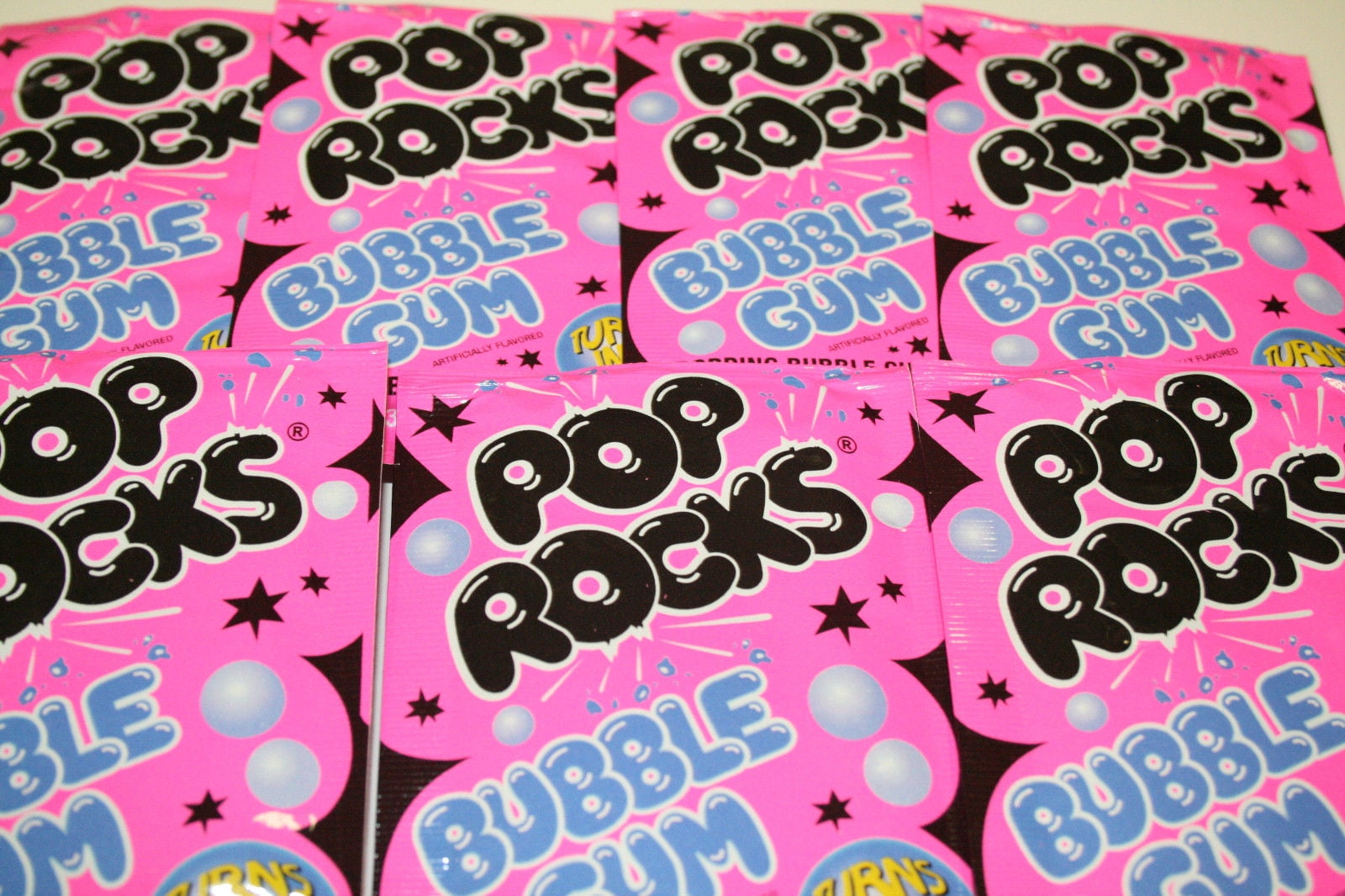 BAYSIDE CANDY POP ROCKS BUBBLE GUM, PACK OF 6 POP ROCKS - Walmart.com