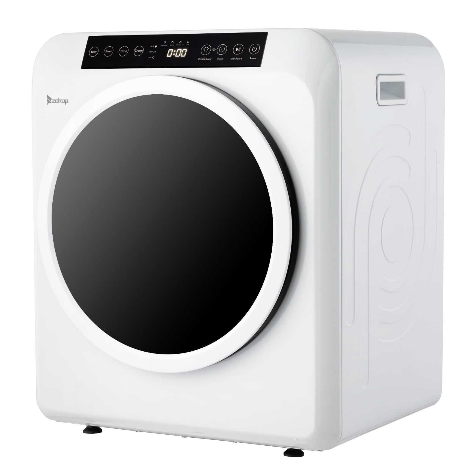 BAYUELSWU 3.5 Cu.Ft Portable Clothes Dryer, 1300W Clothes Dryer with Stainless Steel Tub, Front ...