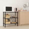 BAYUELSWU 3-Tier Wire Storage Shelves, Metal Shelving for Kitchen ...