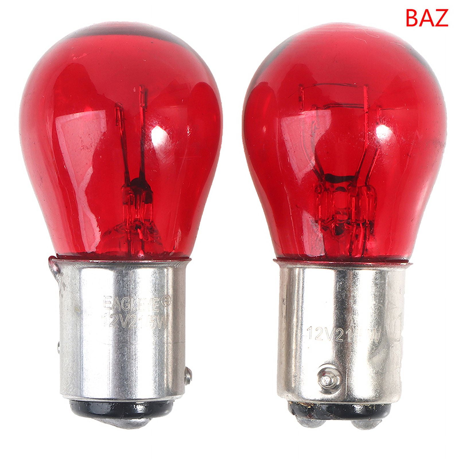 (BAZ15D) 2Pcs BAW15D Red Brake Stop Tail Light Car Bulb 12V Turn ...