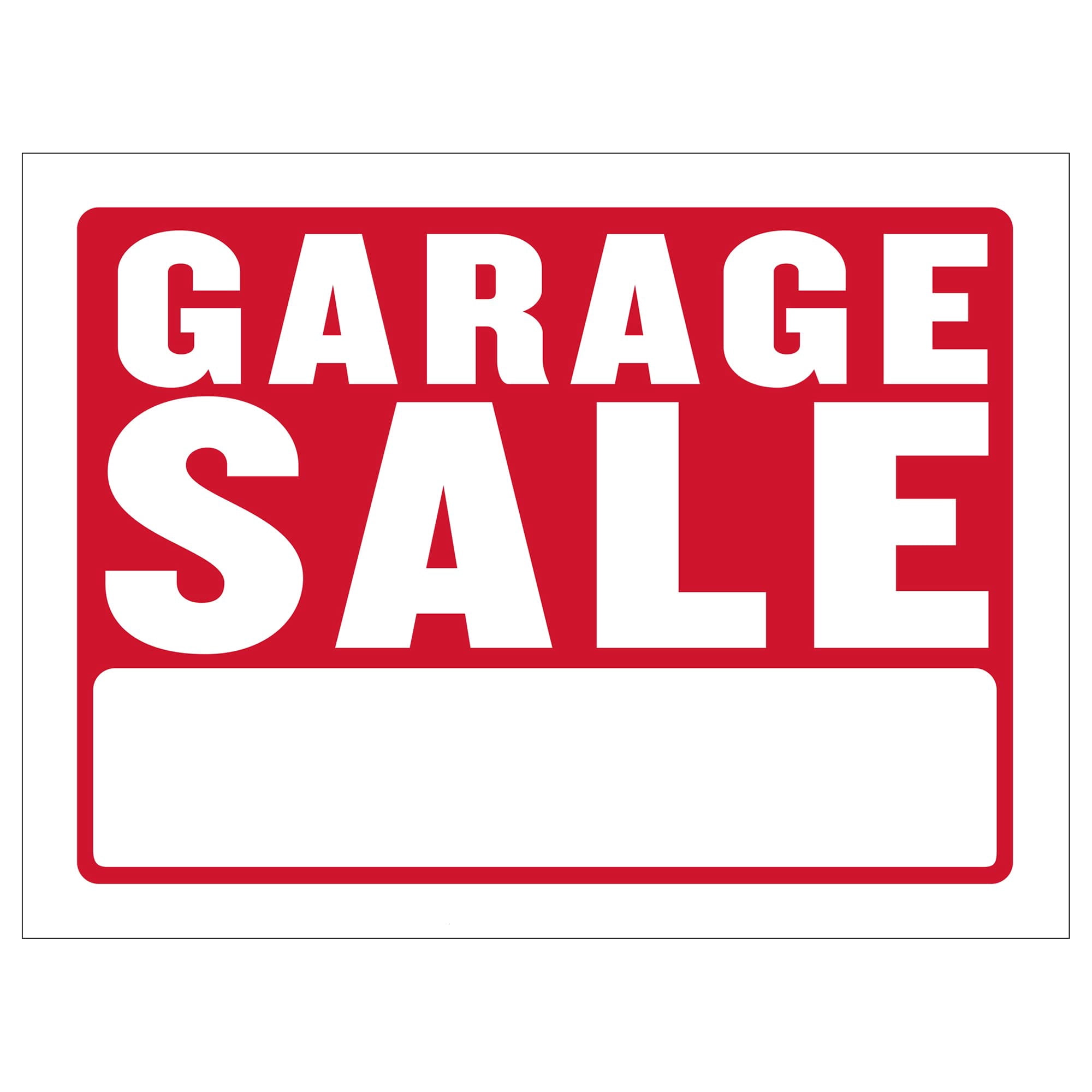 BAZIC 12" X 16" Garage Sale Sign, Yard Sale for Sale Retail Store ...