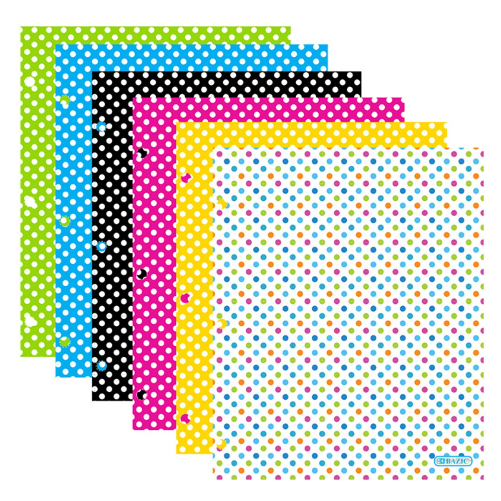 Polka Dot Folder 6-Pack | Hanging display hooks for office - Walmart ...