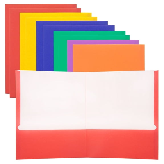 Oxford 2-Pocket Portfolio Paper Folders, Assorted Colors, Pack of 100 ...