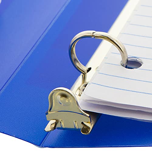 BAZIC 3 Ring Binder 1/2" Poly Presentation View Binders Organizer ...