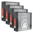 BAZIC 3 Ring Binder 3" View Binders Slant D Ring Black, Hold 600 Sheets ...
