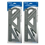 BAZIC Geometry Math Compass Set, Inch Centimeter Drawing Tool, 4-Pack ...