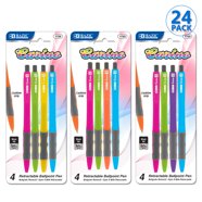 BAZIC Ballpoint Pen Pure Blue Color Stick Pens, 1.0 mm, (12/Pack), 1 ...