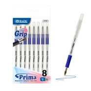 Bic Ultra Round Stic Grip Ball Pens Medium Point 8 Count Black ...