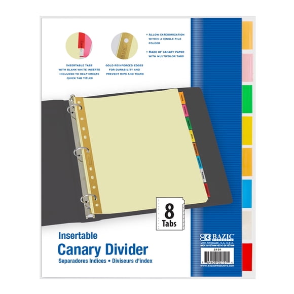Spiral Notebook Dividers