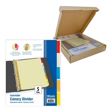 Poly Index Dividers, 8-Tab, 11 X 8.5, Assorted, 4 Sets | Bundle of 5 ...