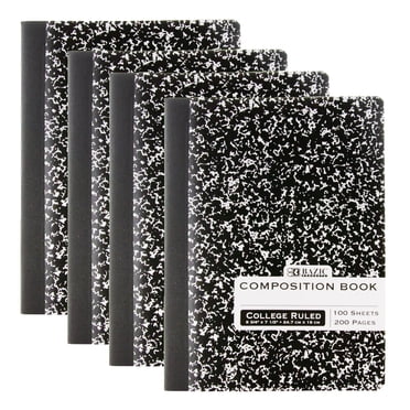 Composition Book, 100 Sheets, Red, Pack of 12 - Walmart.com