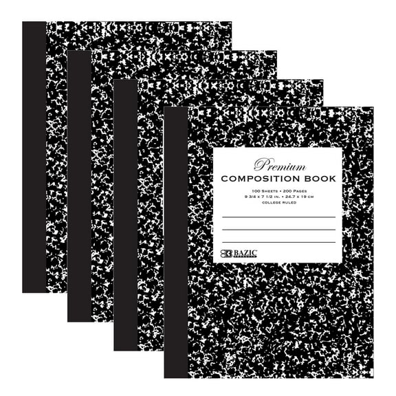 Staples Composition Notebook 7.5" x 9.75" Graph Ruled 80 Sheets Blue ...